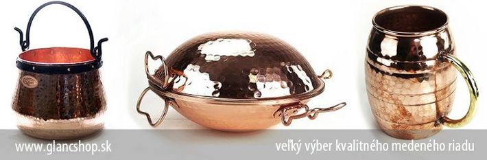 Ručne vyrábaný medený riad | Glanc shop